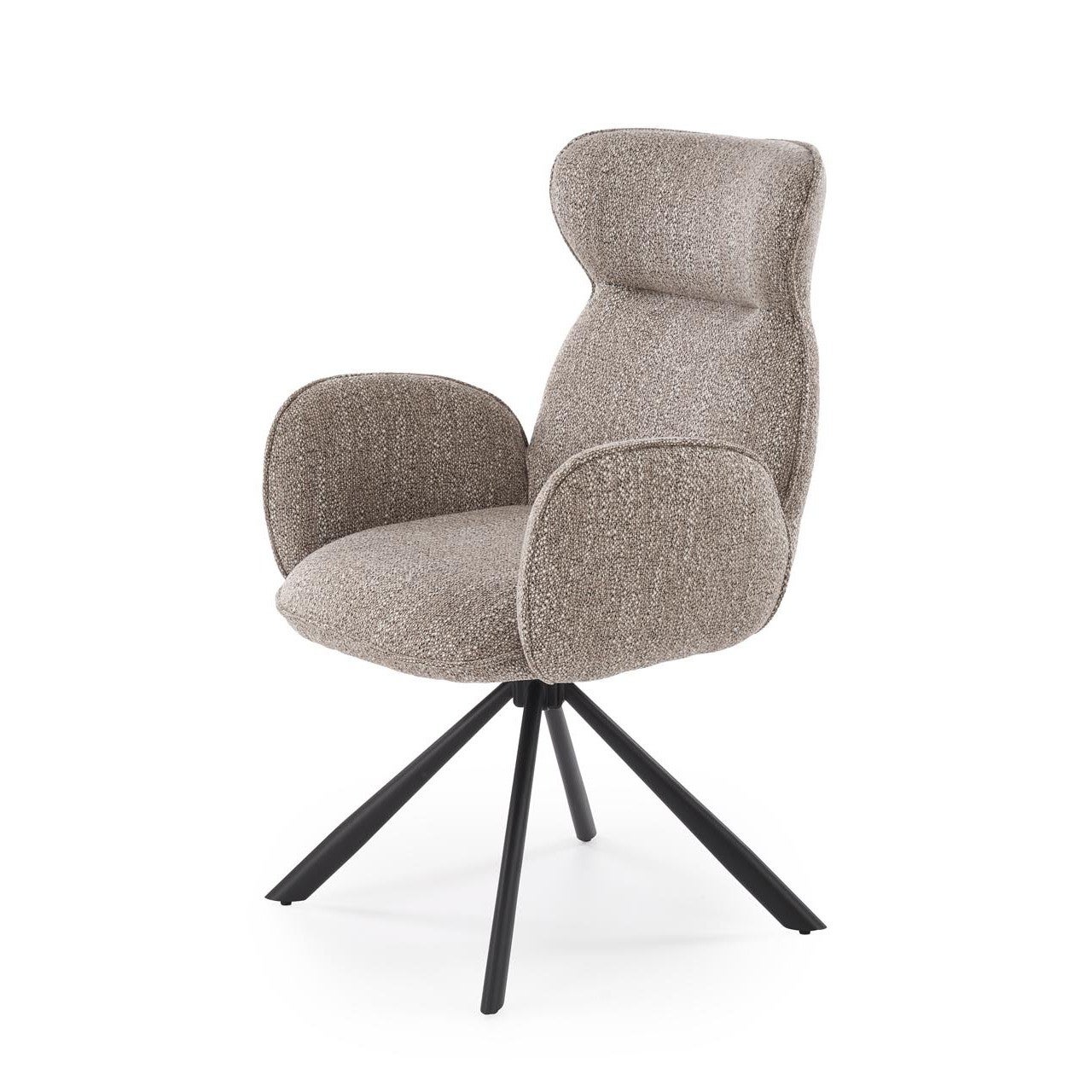 Chaise beige en tissu - Pivotante à 180° Leone | Leroy Merlin