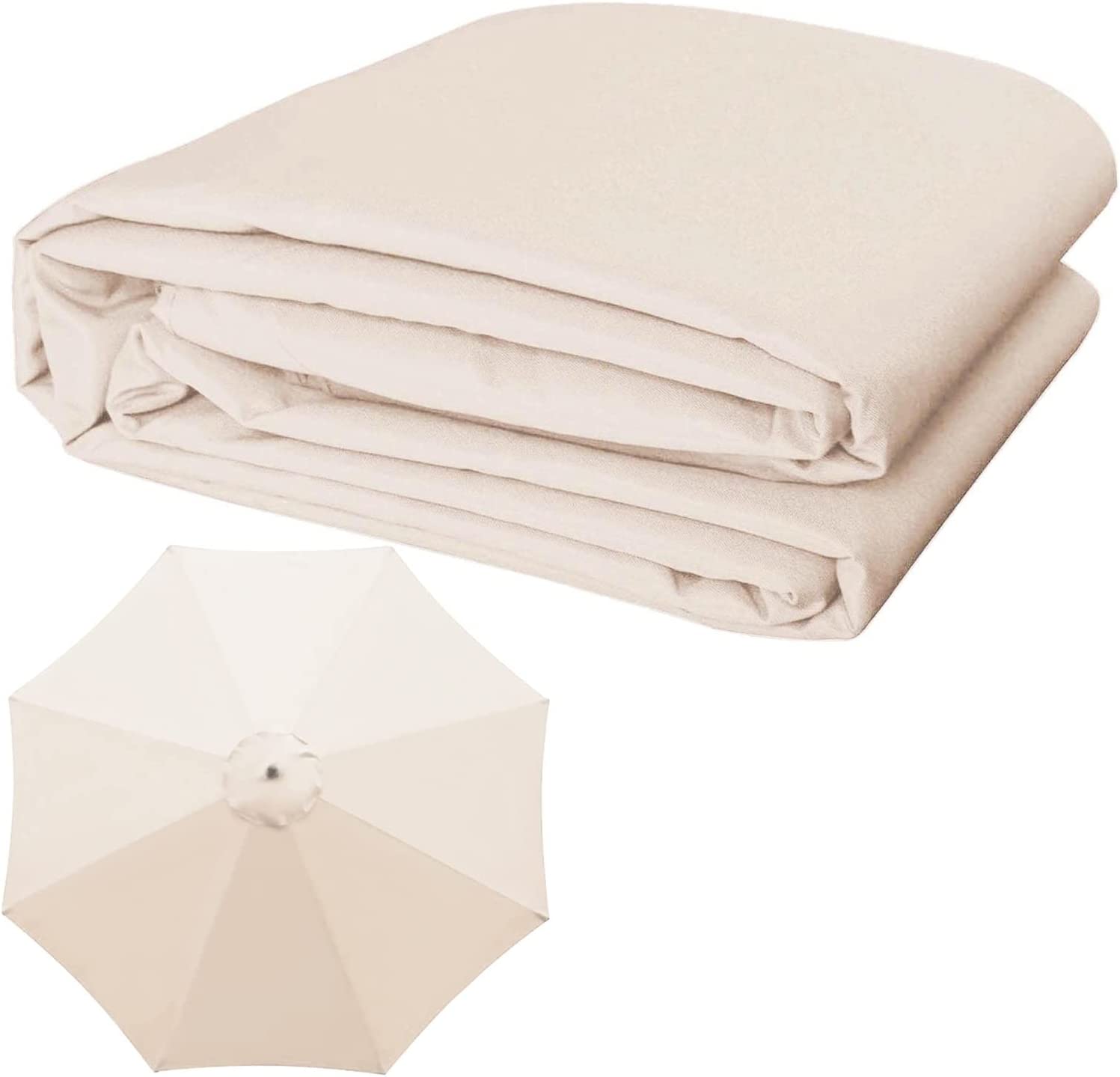 Toile De Rechange Pour Parasol D'extérieur Avec 8 Baleines, 3 M Housse ...
