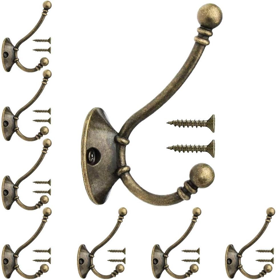 8 ganchos de pared vintage, ganchos metálicos para puerta, percheros ...