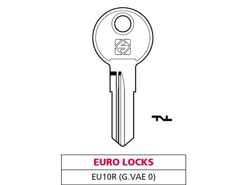 CLE PLATE EUROLOCKS EU10R SILCA ACIER NICKELE | Leroy Merlin
