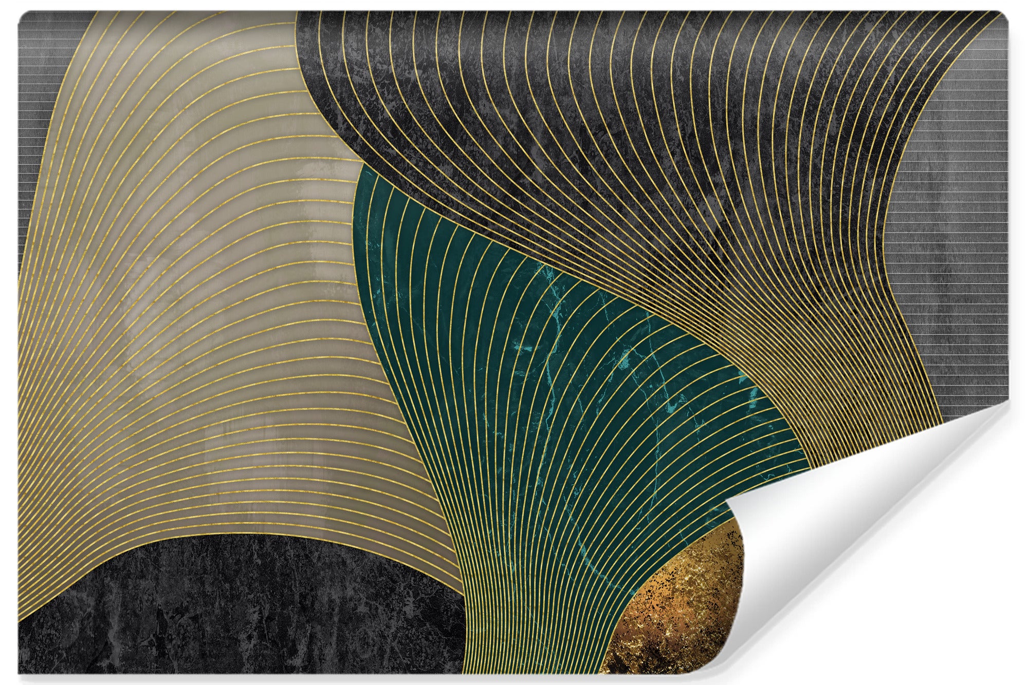 Papier Peint Intissé Photo ABSTRACTION Géométrique Pour Chambre 360cm x ...