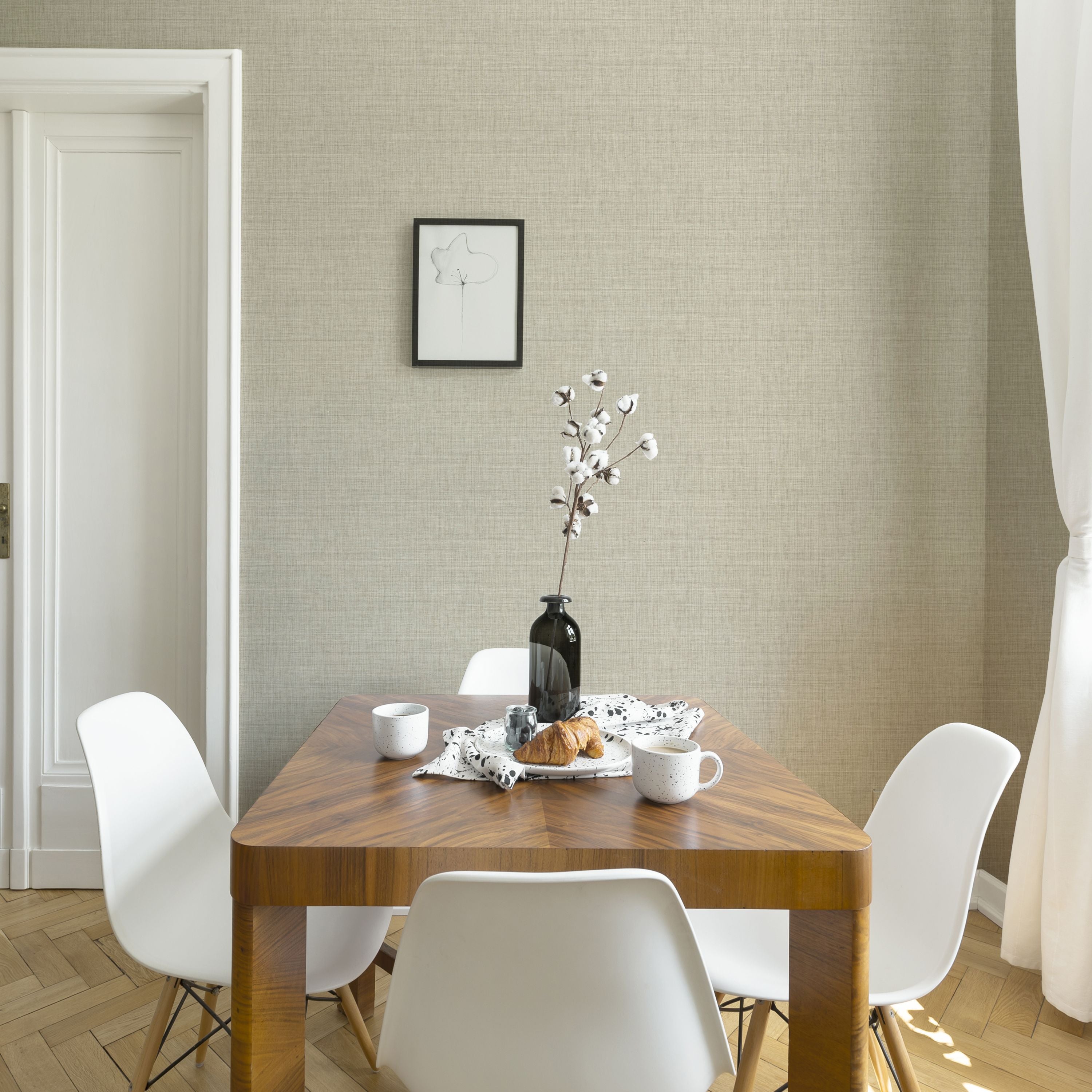 Papel pintado Soie Royale 1005 x 52cm Perle | Leroy Merlin