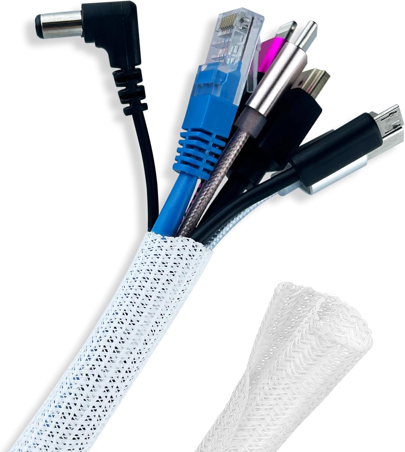 3m Weiß Cache Câble,Cache Fil Electrique 3 Mètre,Φ13mm Souple à ...