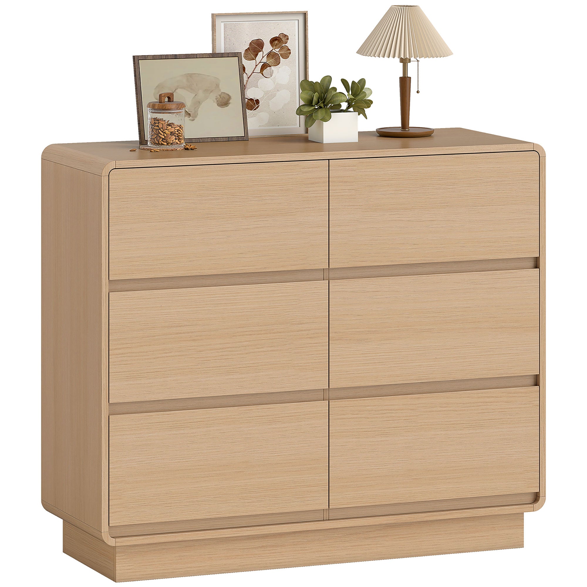 Buffet de 100 cm avec 6 tiroirs, commode pour cuisine, salon, salle à ...