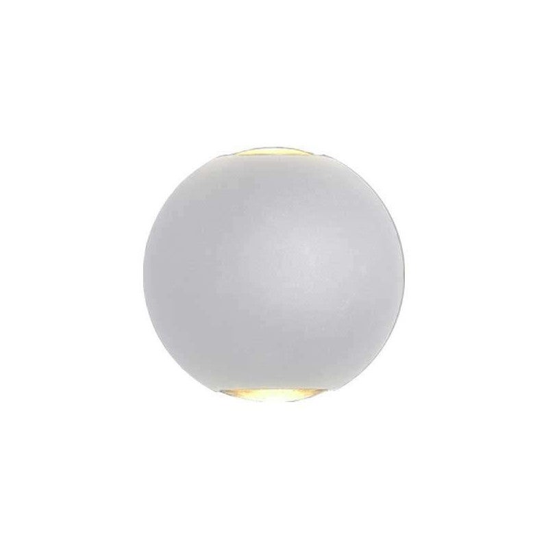 Applique LED murale 6W Rond étanche IP54 Gris - Blanc Chaud 3000K ...