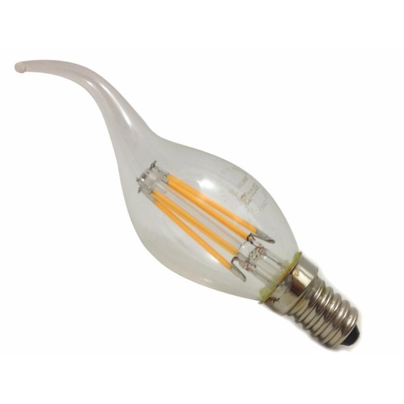 Ampoule LED E14 Flamme Filament 6W 220V 360° - Blanc Chaud 2300K ...
