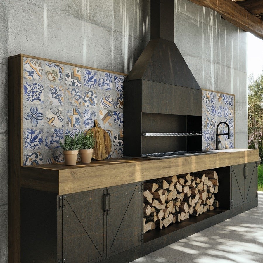 Carrelage Imitation Terre Cuite 60x120cm Casale Cenere Antidérapant ...