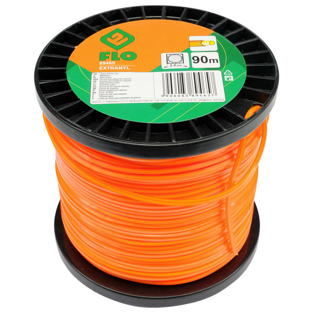 Fil de coupe-herbe Extranyl 2,4 mm 90 m Orange FLO | Leroy Merlin
