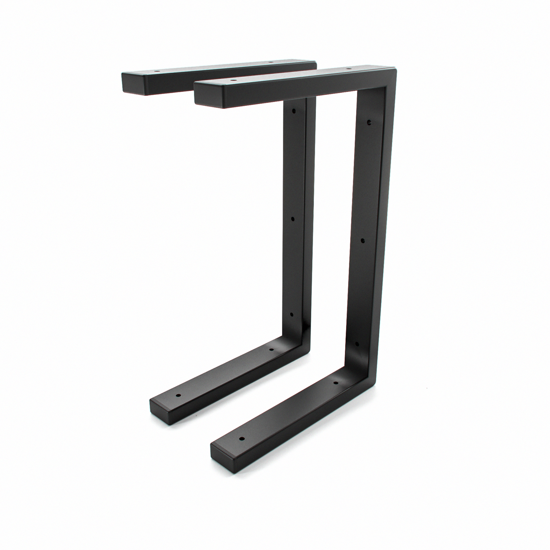 Support pour lavabo LAHN - 20 cm de profondeur, noir, lot de 2 | Leroy ...