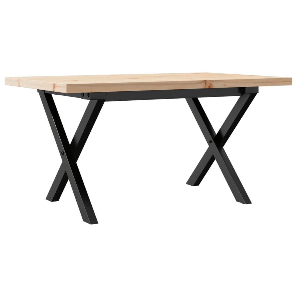 Table basse，Table d'appoint, Table de Salon cadre en X 80x50x40,5cm ...