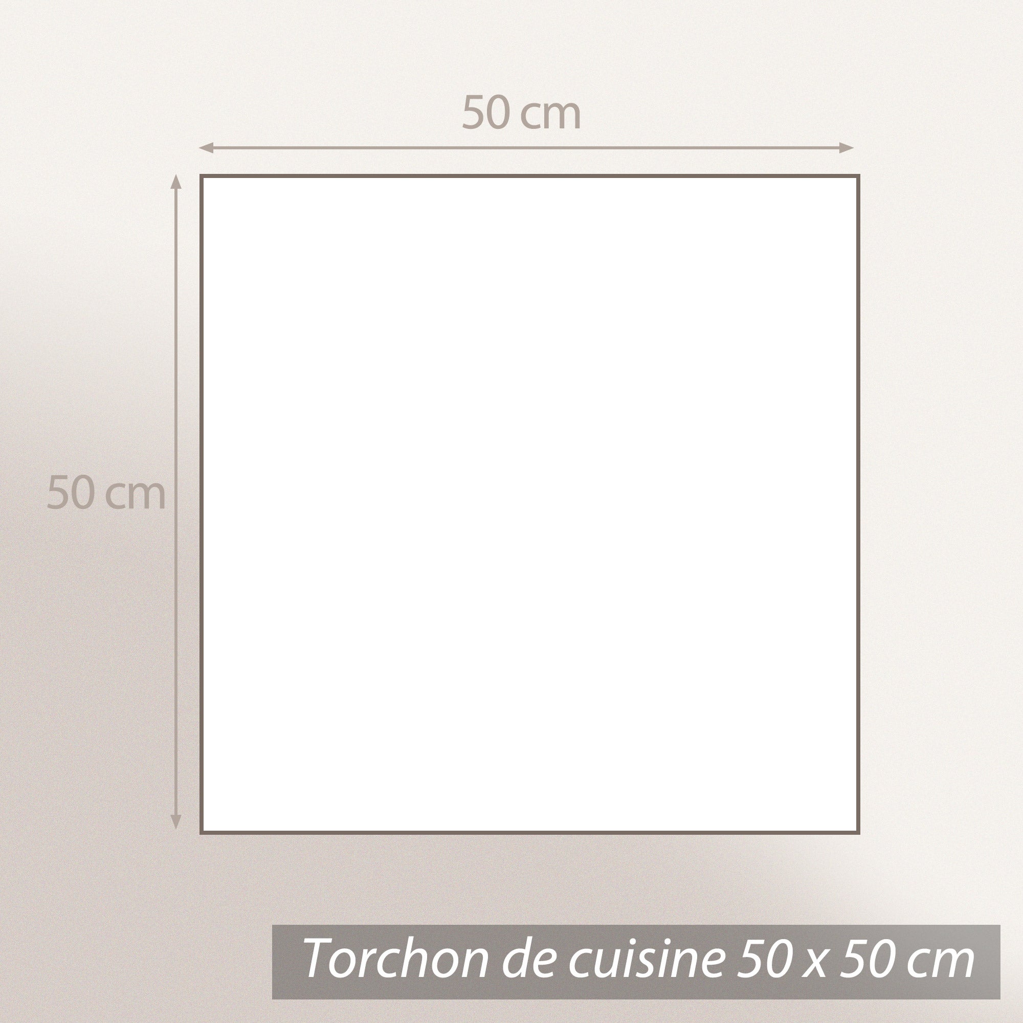 Lot de 2 torchons de cuisine éponge 50x50 cm coton PAT marron | Leroy ...