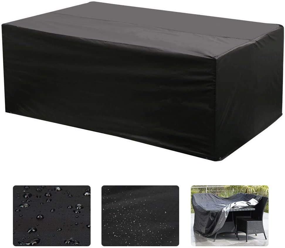 Housse de Salon Table Rectangulaire Oxford pour Meubles de Jardin UV ...