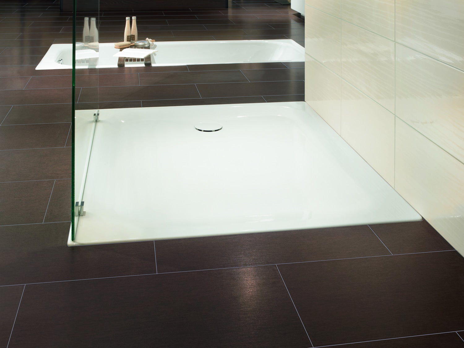 Plato de ducha rectangular BetteUltra 1300x800x35mm, con Glaze Plus ...