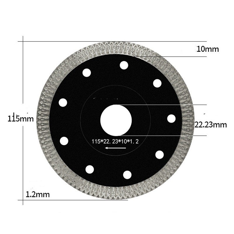 Disque à Tronçonner Diamante 2 Pièces 115 mm pour Porcelaine Tuile ...