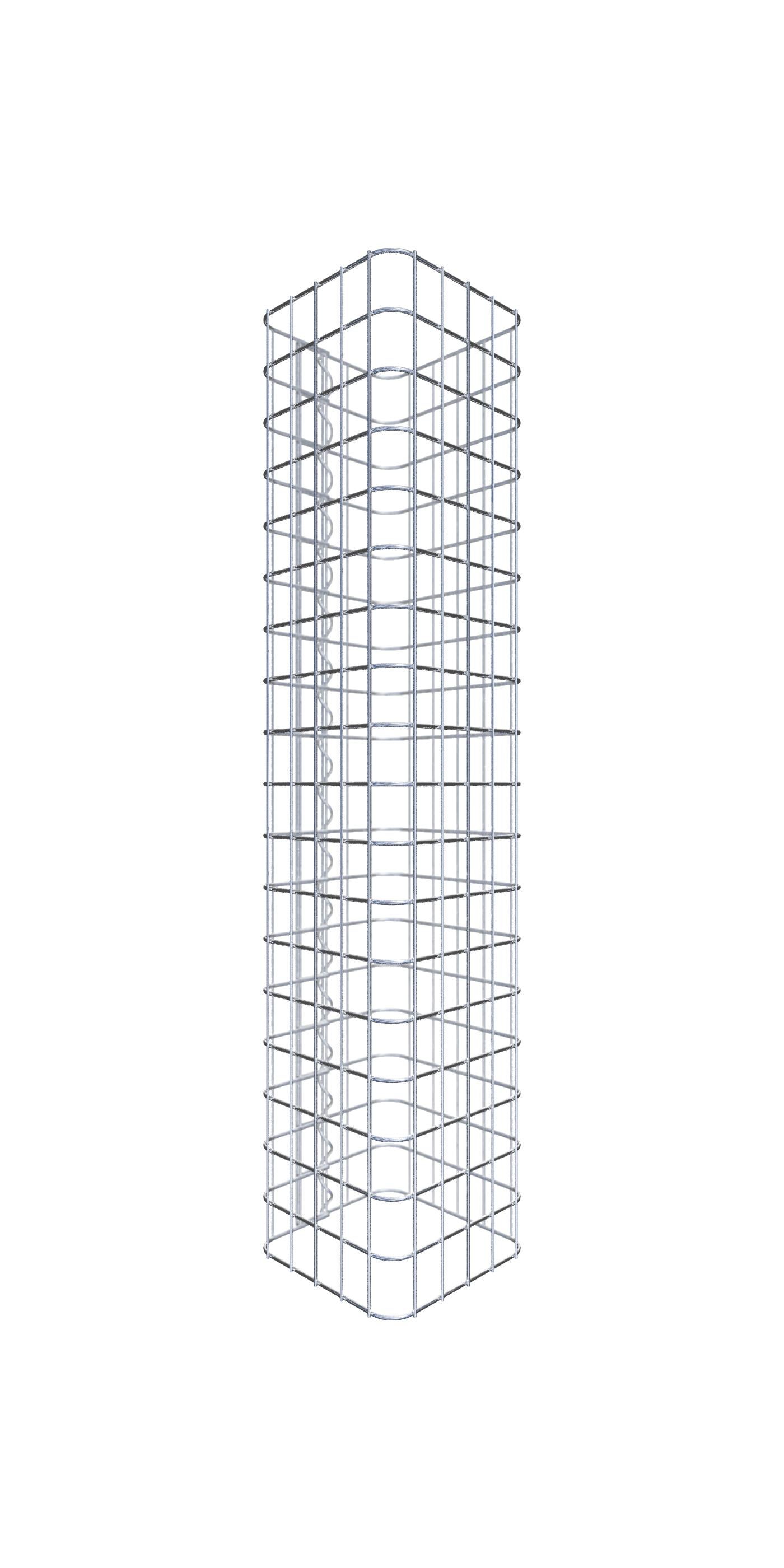 Gabiona - Colonne de gabion carrée, 27 cm x 27 cm, mailles 5 x 5 cm ...