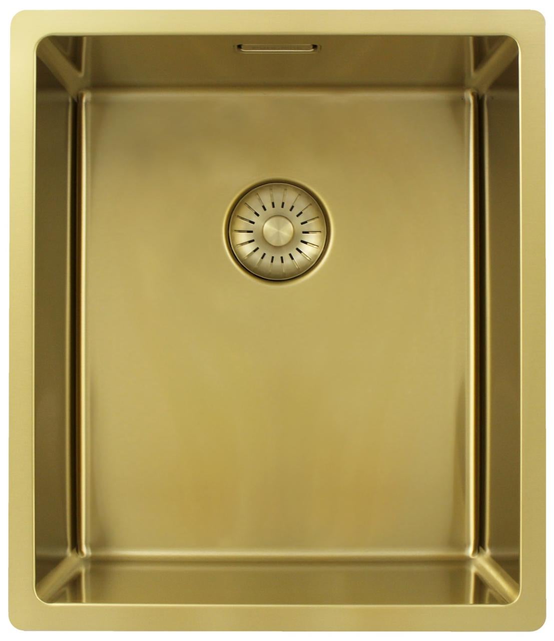 Pure.Sink Exclusivo Évier d'or 34x40 cm rayon de 10mm sous-évier ...