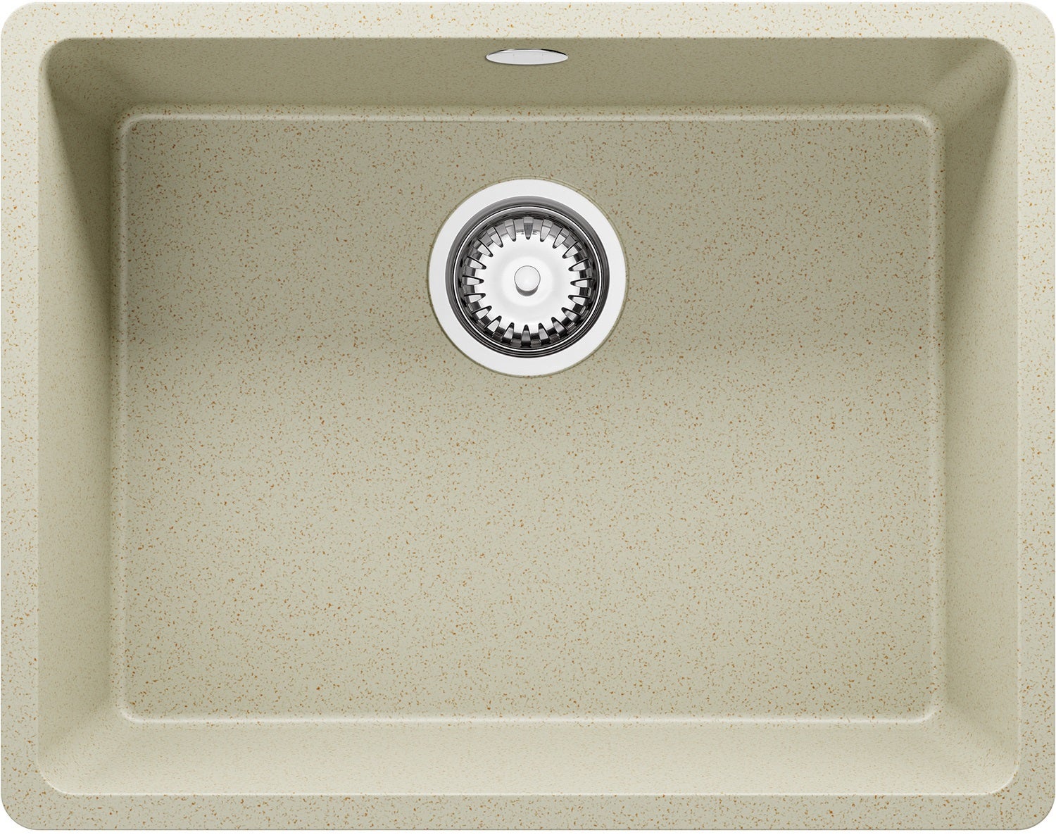 Evier Cuisine en Granit Beige 56x44cm, Lavabo 1 bac + Kit de Vidage ...