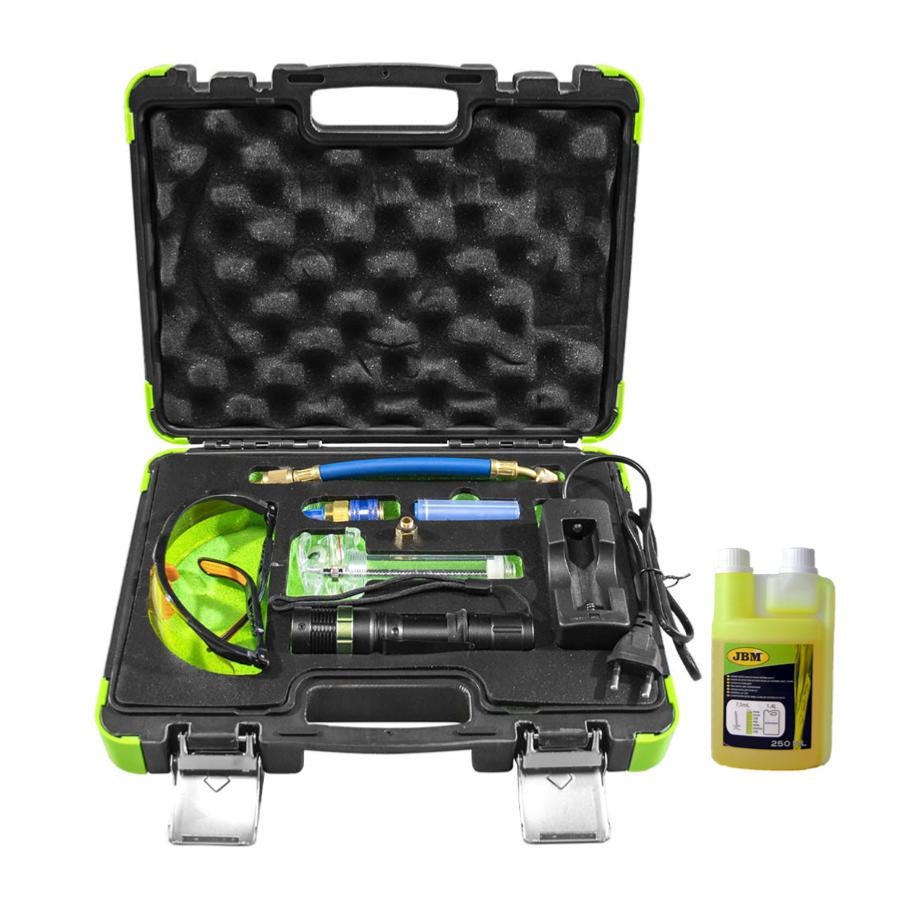 KIT DETECTEUR UV POUR FUITE DE CLIMATISATION + LIQUIDE DE DETECTION ...