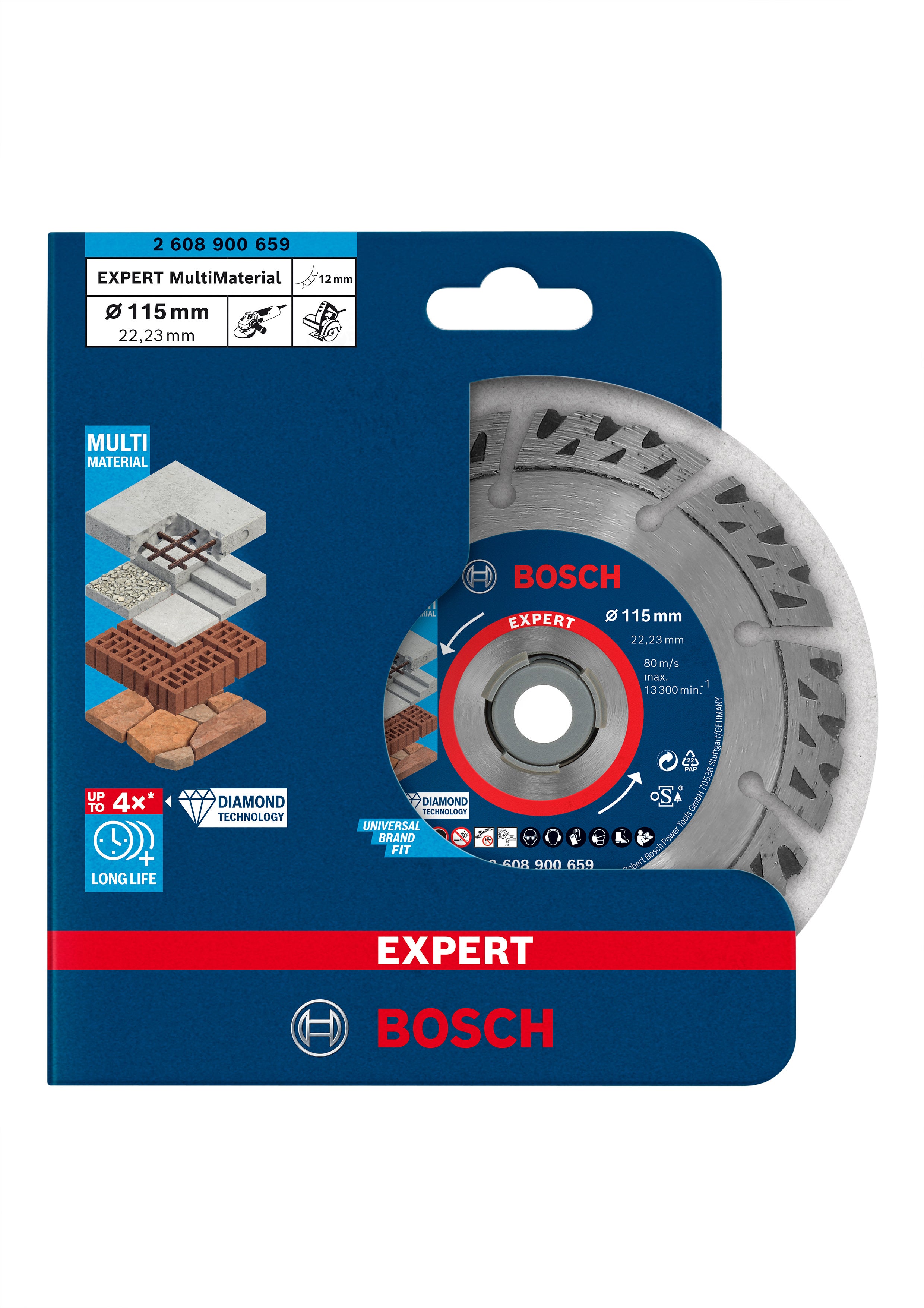 Disque Diamant Bosch Expert de 115 mm pour Meuleuses | Leroy Merlin