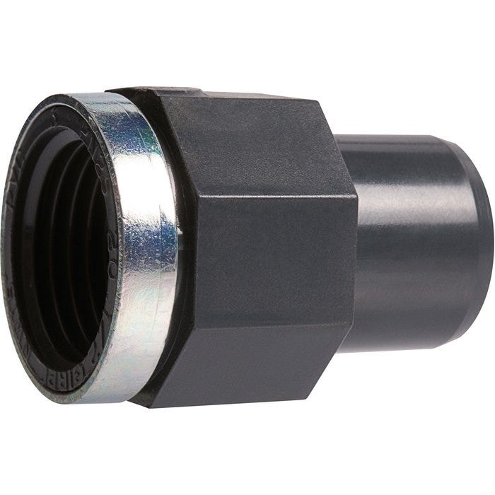 Raccord PVC pression noir droit - F 1'1/2 - Ø 50 mm - Girpi | Leroy Merlin Raccord PVC pression noir droit - F 1'1/2 - Ø 50 mm - Girpi | Leroy Merlin