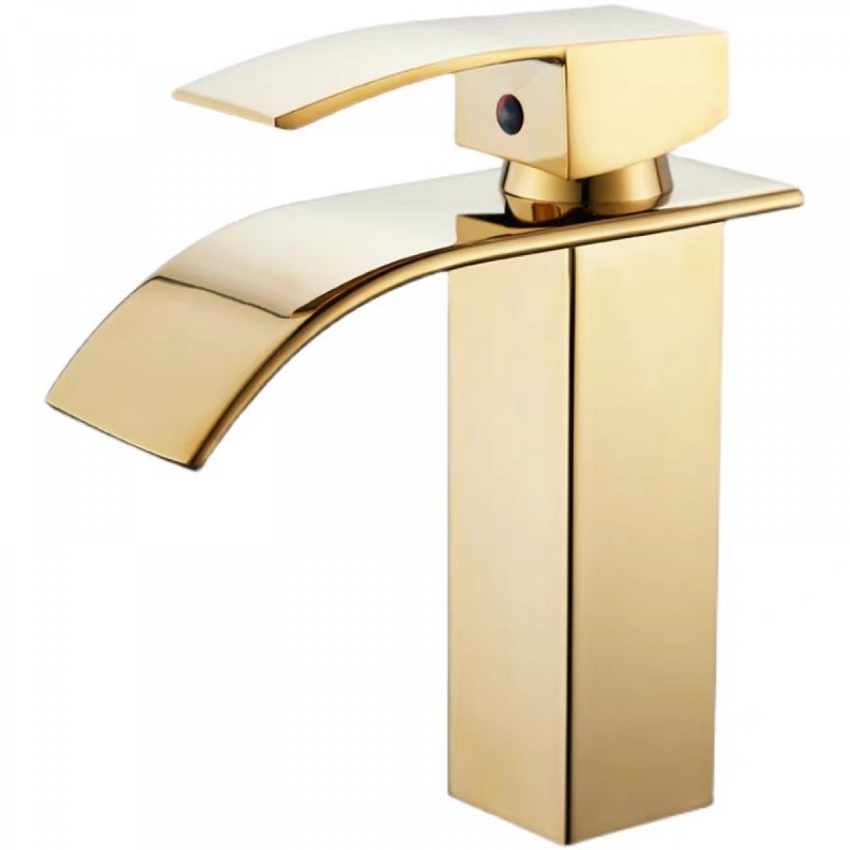 Robinet de lavabo monotrou pour bassin chaud et froid - Robinet cascade ...
