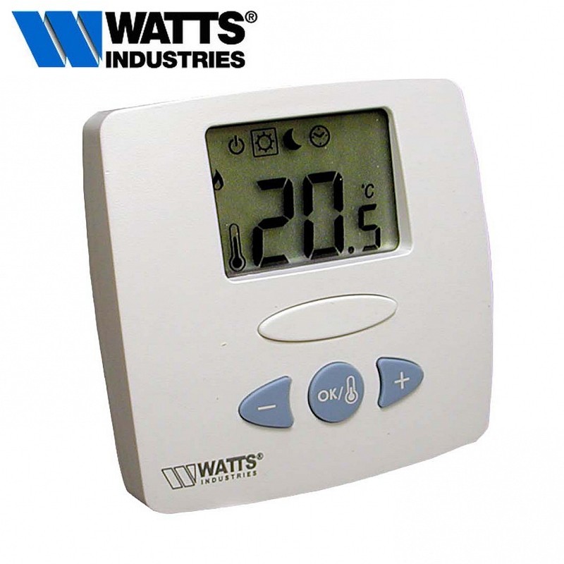 Termostato ambiente digitale WATTS WFHT LCD 230v | Leroy Merlin