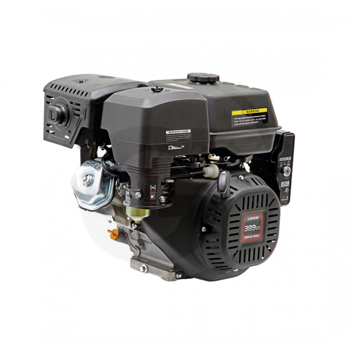 Moteur Loncin G390FD 389cc 11,5cv vilebrequin 25,4mm x 88,5mm | Leroy ...