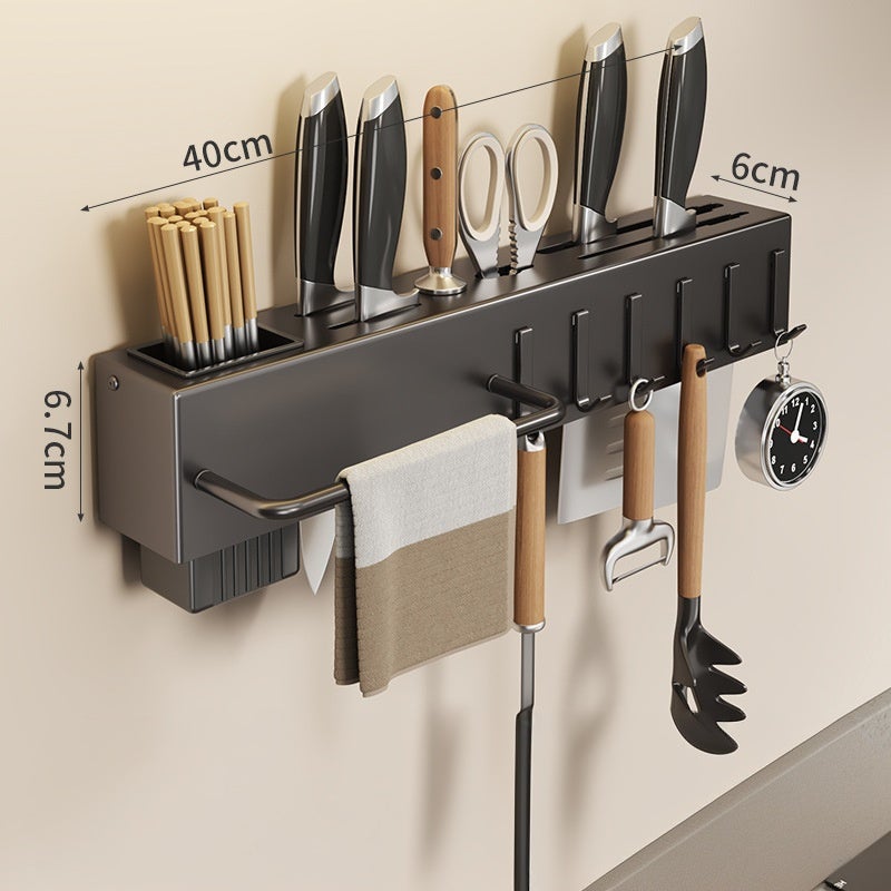 Support mural pour baguettes et couteaux de cuisine, organisateur ...
