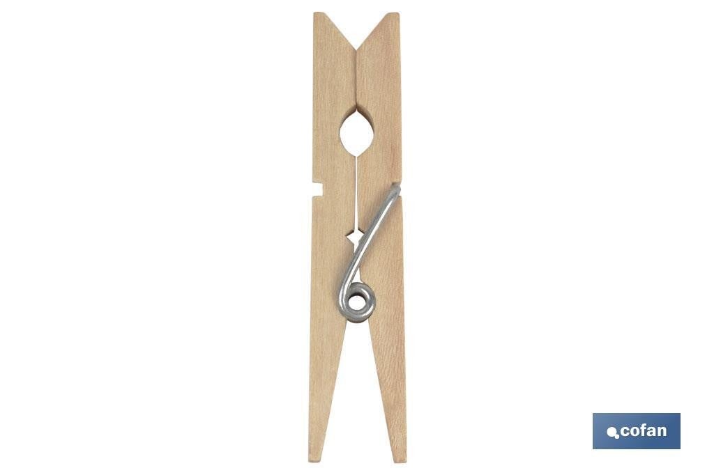 PACK 24 UDS PINZAS MADERA PRIMERA CALIDAD 7cm | Leroy Merlin