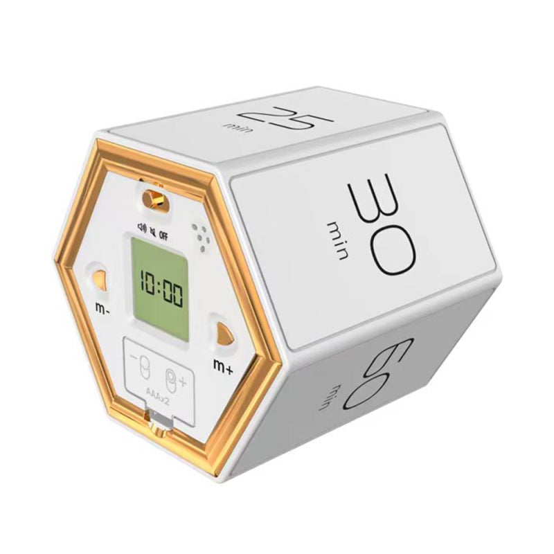 Cronómetro de Cubo Multihéxago con Sensor de Gravedad, Pantalla LED ...