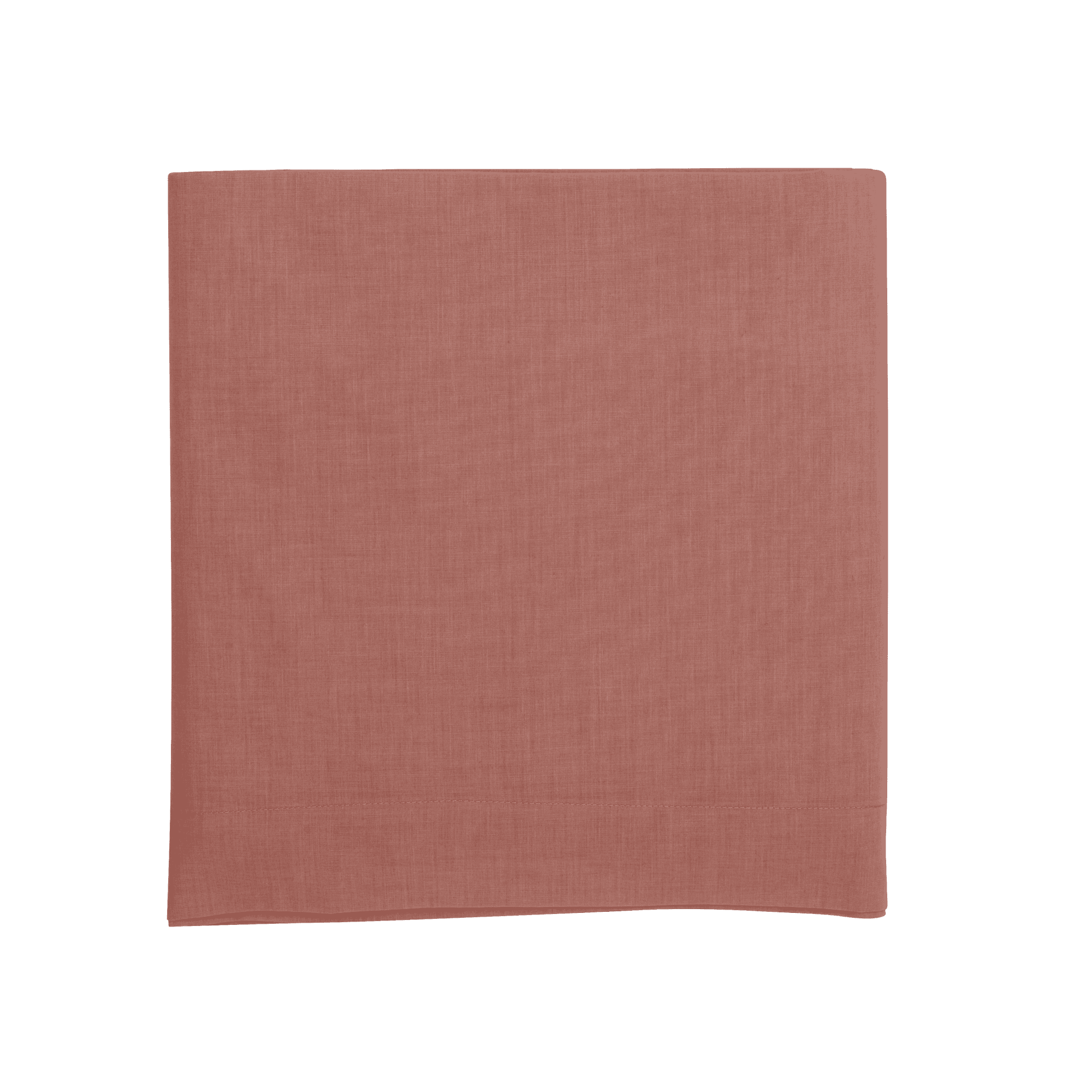 Drap coton bio Fil & Sens CAMIF-180 x 290 cm-Terracotta | Leroy Merlin