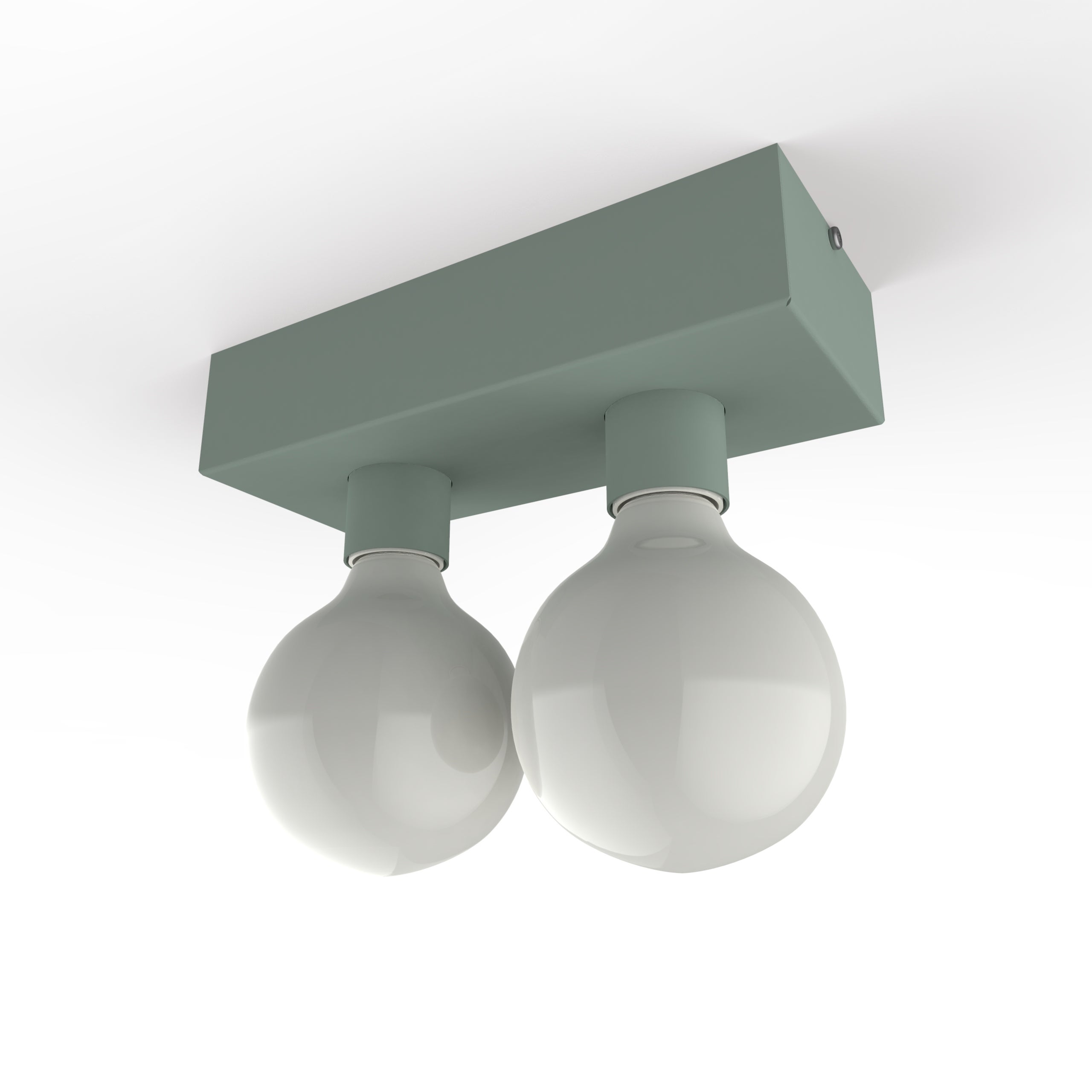 LUMICOM | BOSTON M Lámpara de techo, 2XE27, max 42W, metal, verde ...