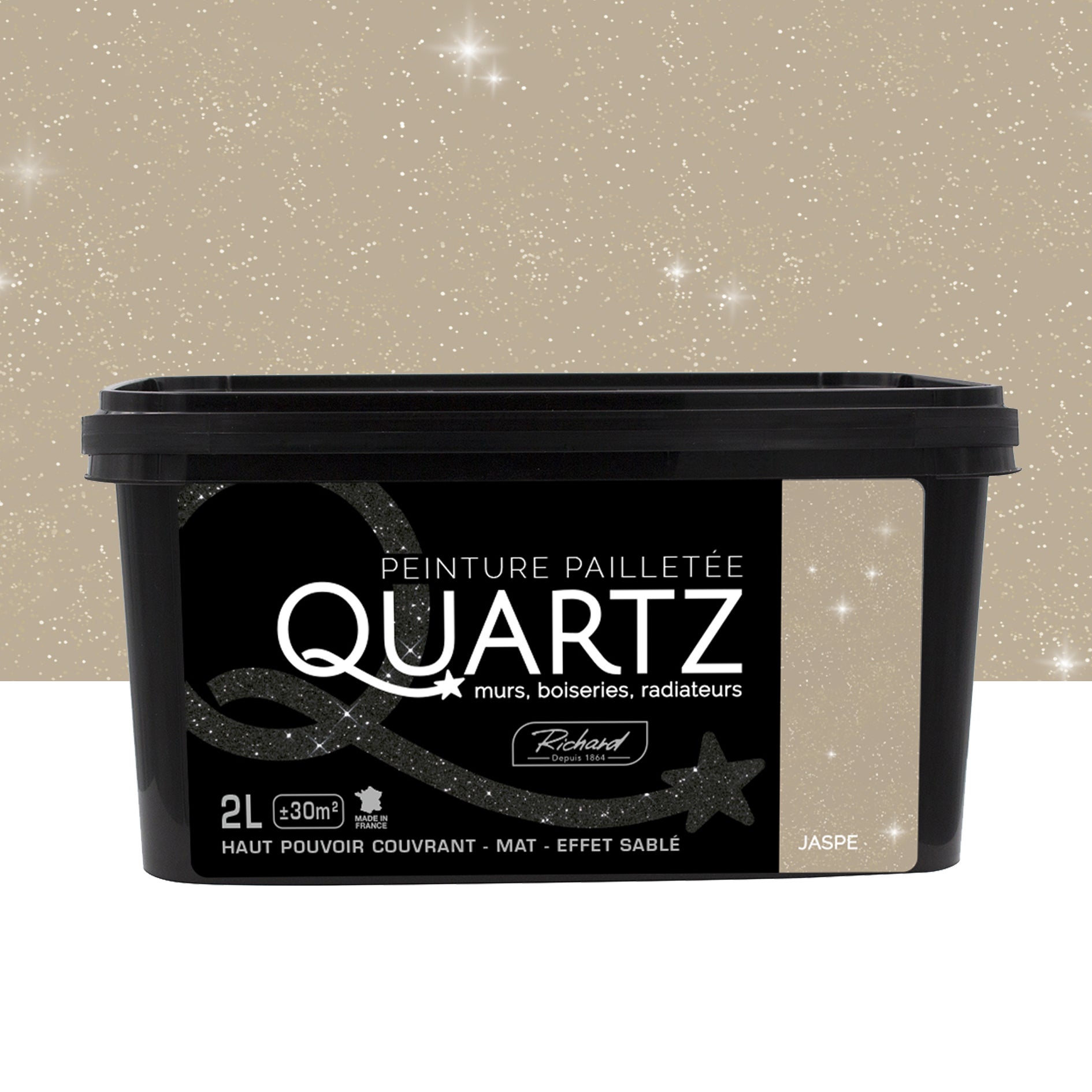Peinture pailletée JASPE Quartz Richard 2L | Leroy Merlin