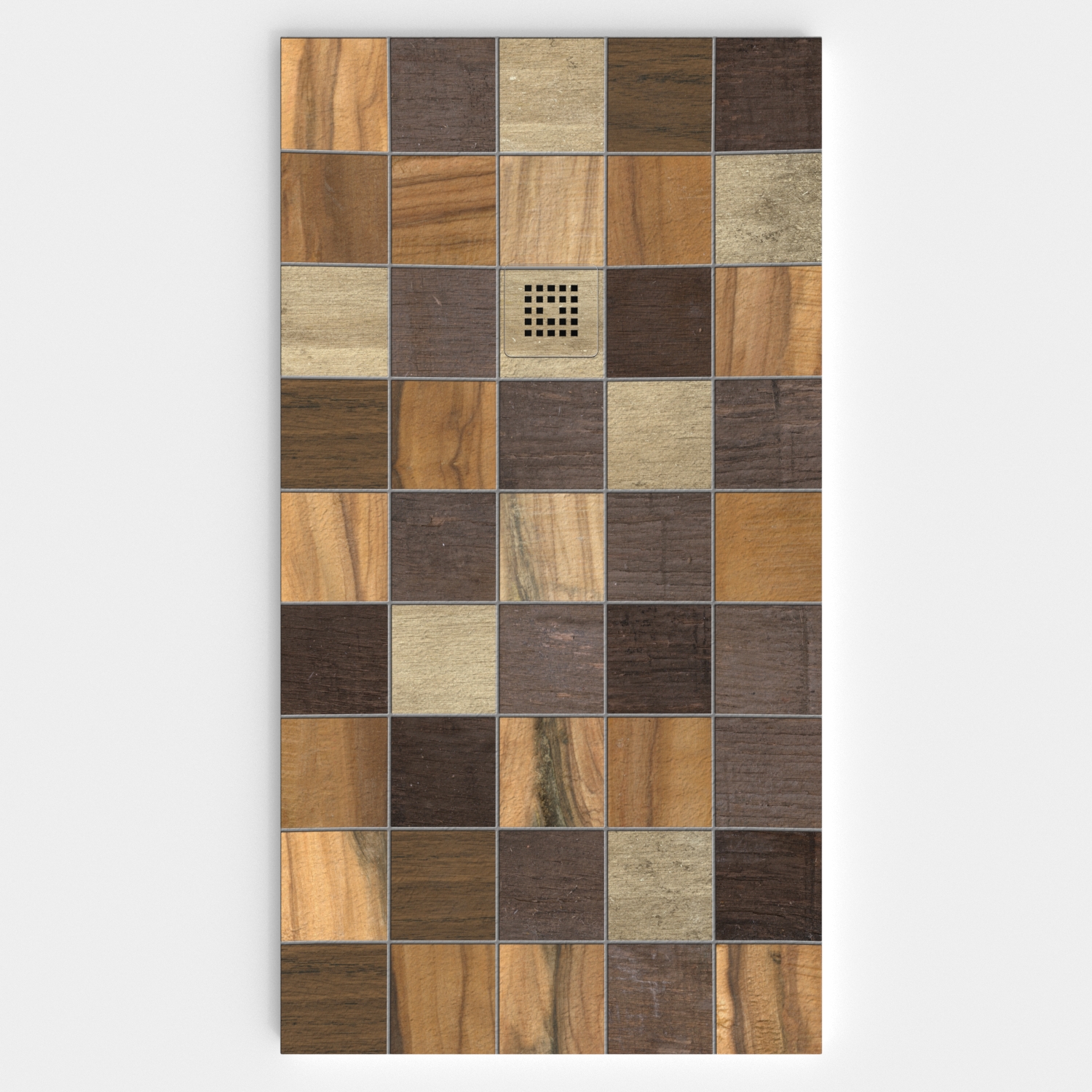 VAROBATH | Plato de ducha 3D 90x120 - Efecto madera PECAN | Leroy Merlin