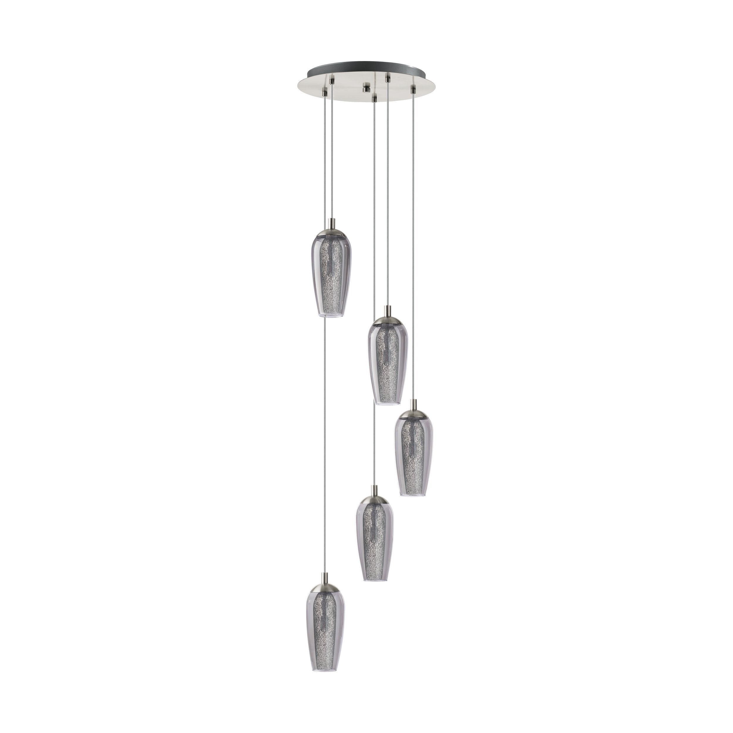 Lámpara Colgante Eglo Farsala Níquel Mate 5 Bombillas G9 | Leroy Merlin