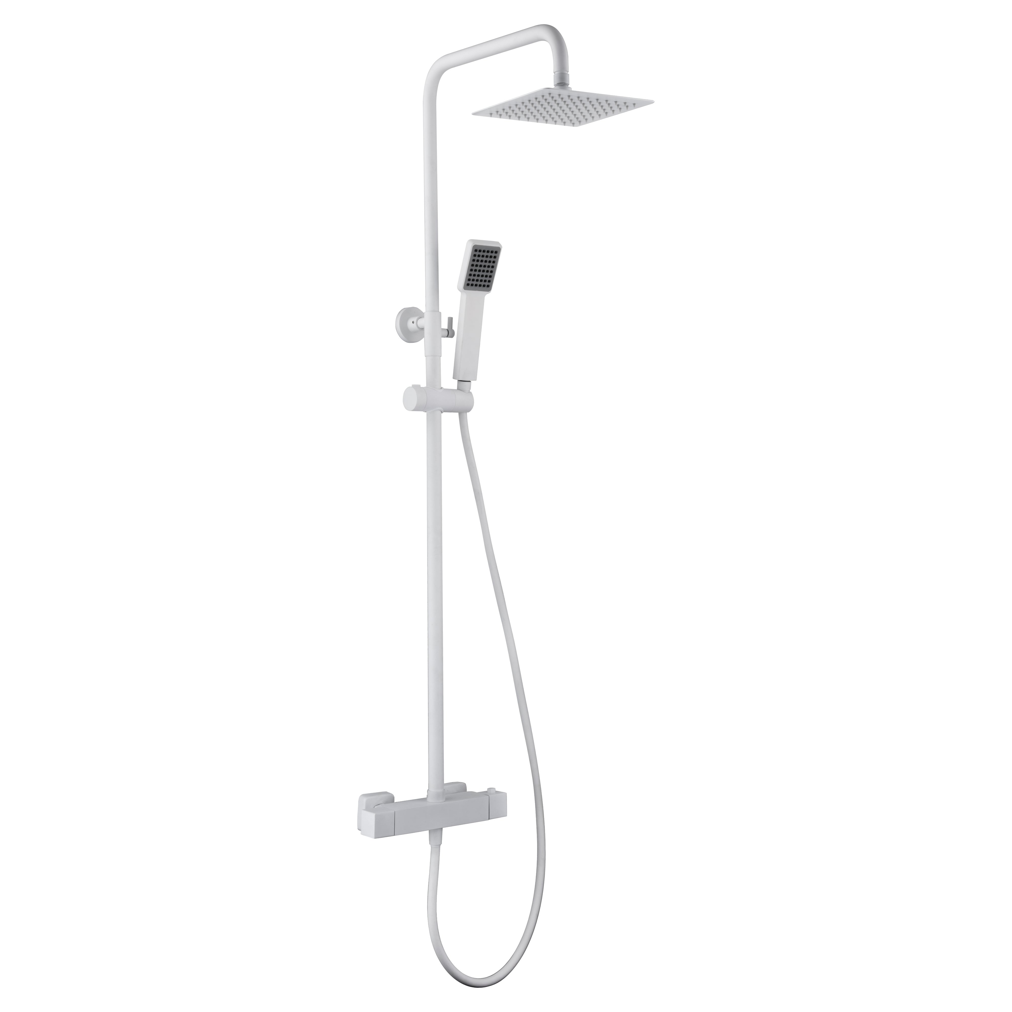 Set doccia con termostato | Modello ART | Colore Bianco [IMEX®] | Leroy ...