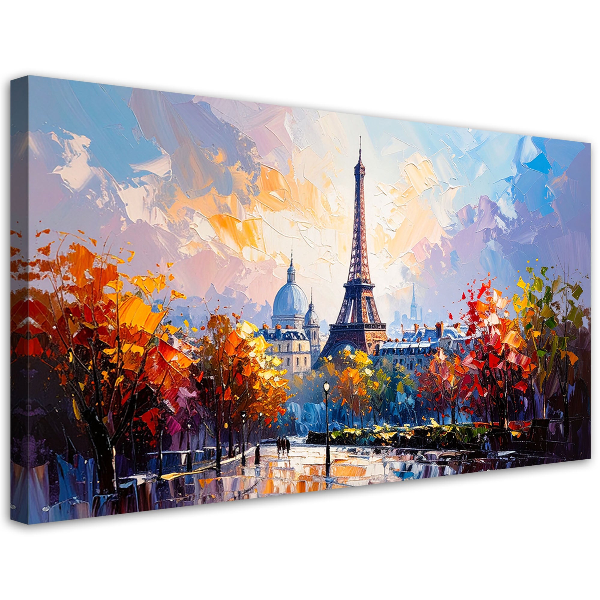 Tableau Paris Tour Eiffel comme dans un tableau 80x40 | Leroy Merlin