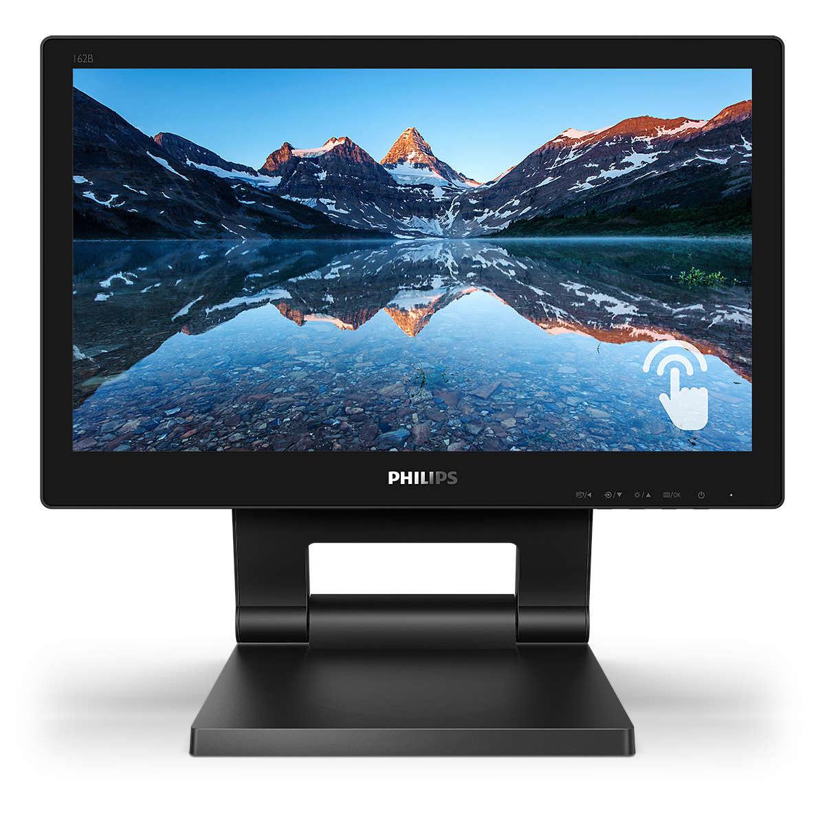 Philips 162B9T/00 Monitor PC 15,6 Pollici 1366 x 768 Pixel HD LCD Touch ...
