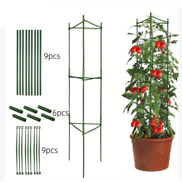 Kit tutori per pomodori da 1,2 m - Traliccio e vaso da giardino con ...