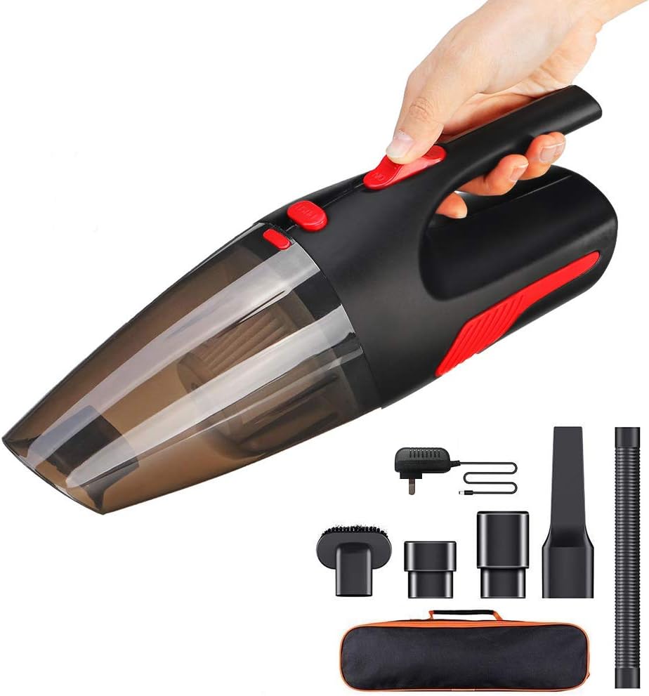 Aspirateur à Main sans Fil,Aspirateur Voiture Rechargeable 5000PA HEPA ...