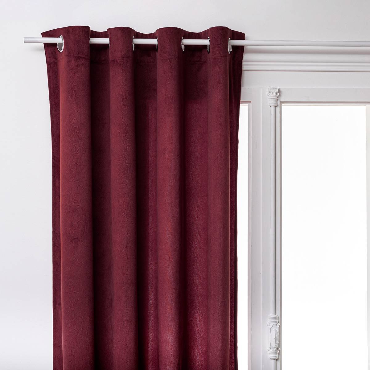 Rideau Lilou rouge grenat 140x260cm - Atmosphera créateur d'intérieur ...