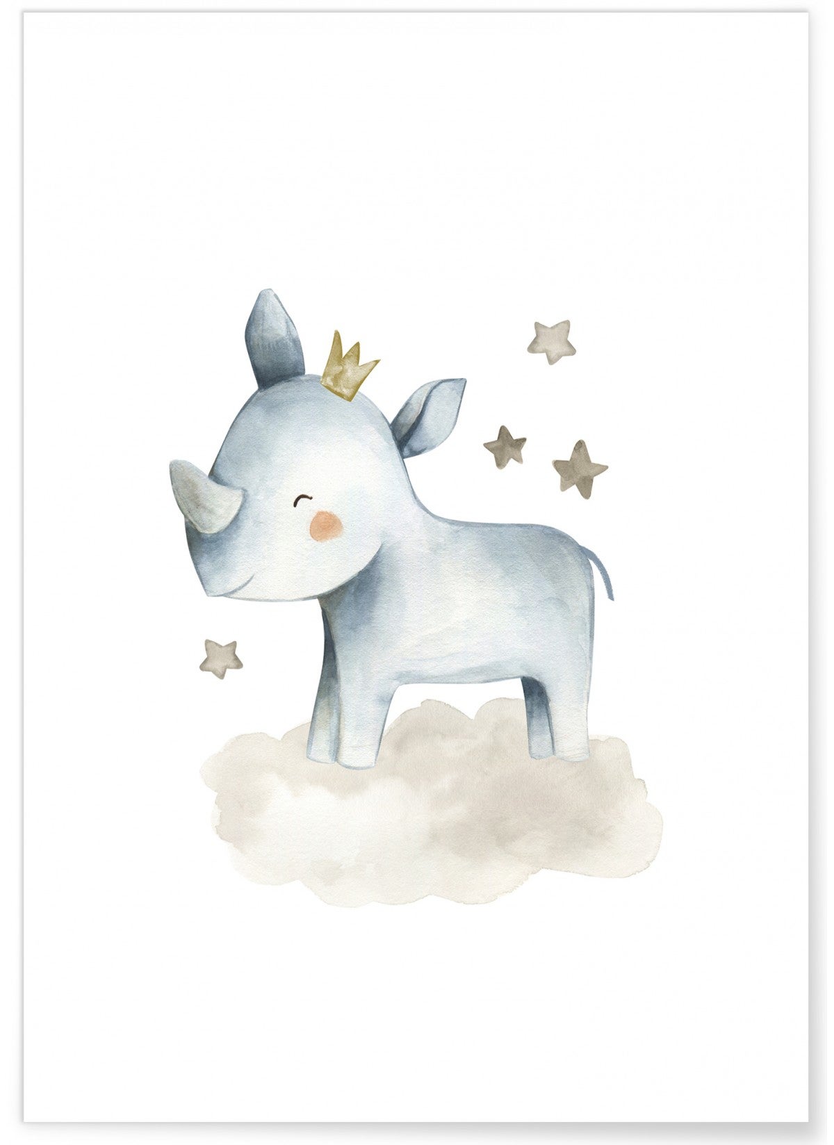 Affiche Bébé Rhino - Format A3 - | Leroy Merlin