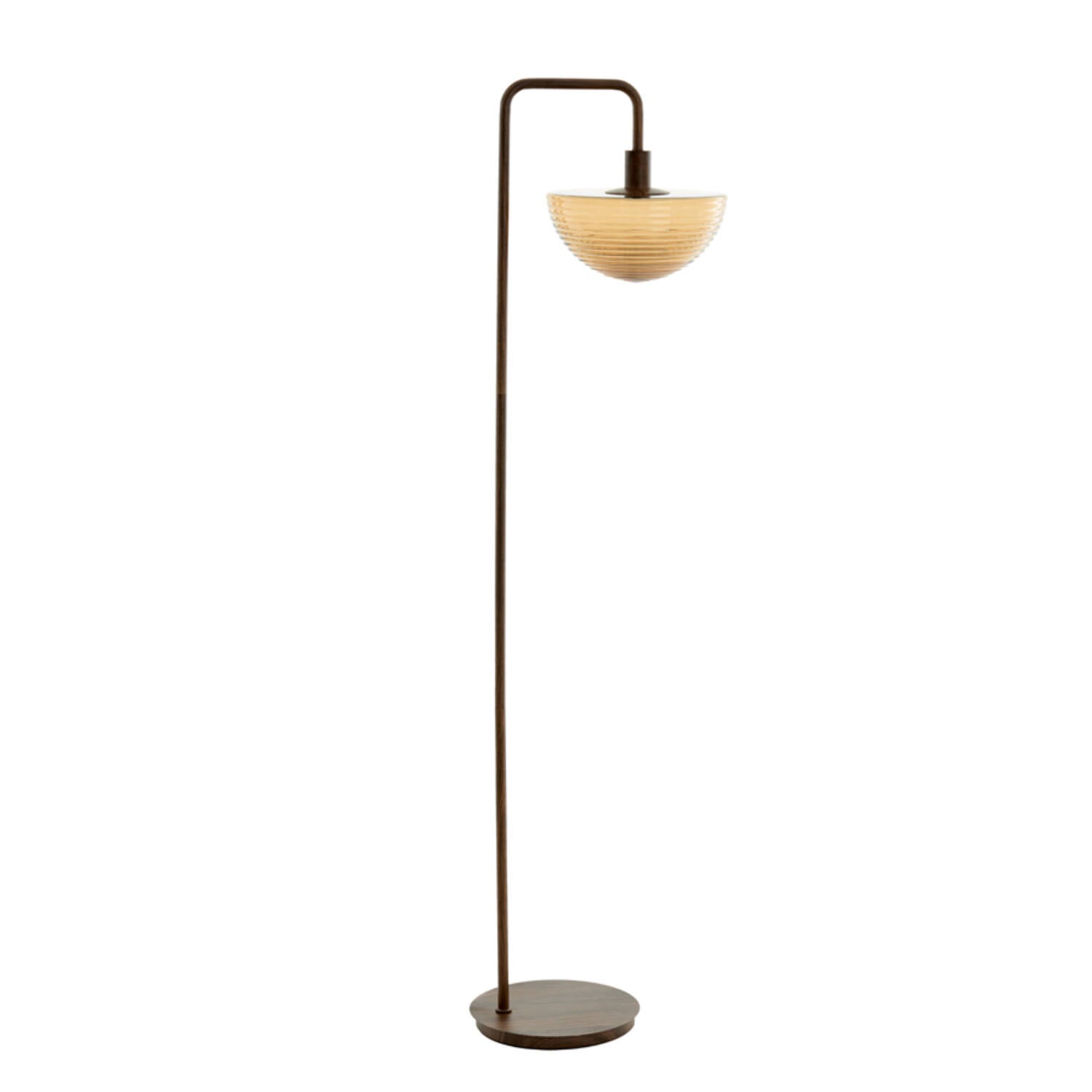 Light & Living - lampadaire - Baylie - marron - verre métal - lampe d ...