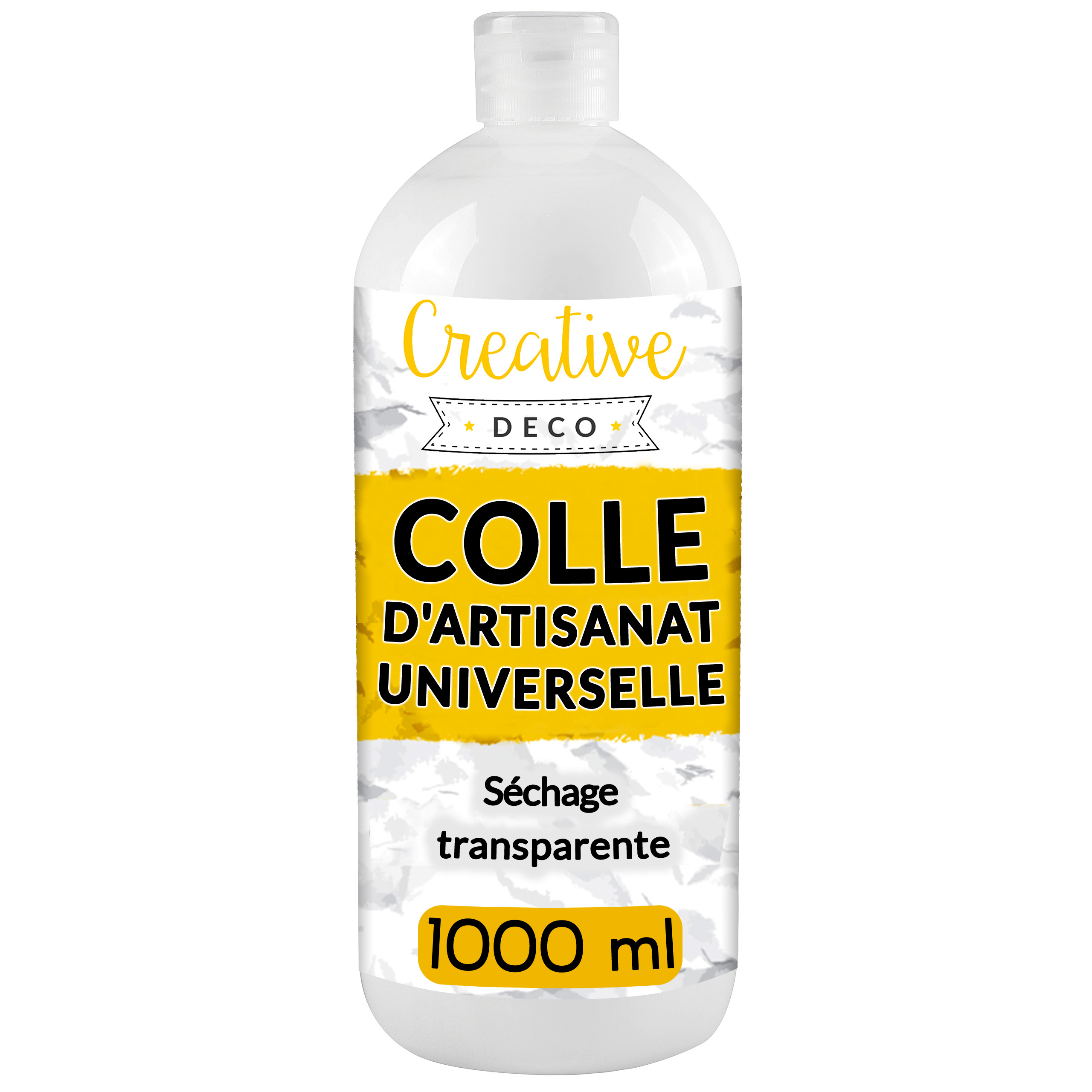 Creative Deco Colle Liquide PVA Blanche | 1L | Non-Toxique | pour ...