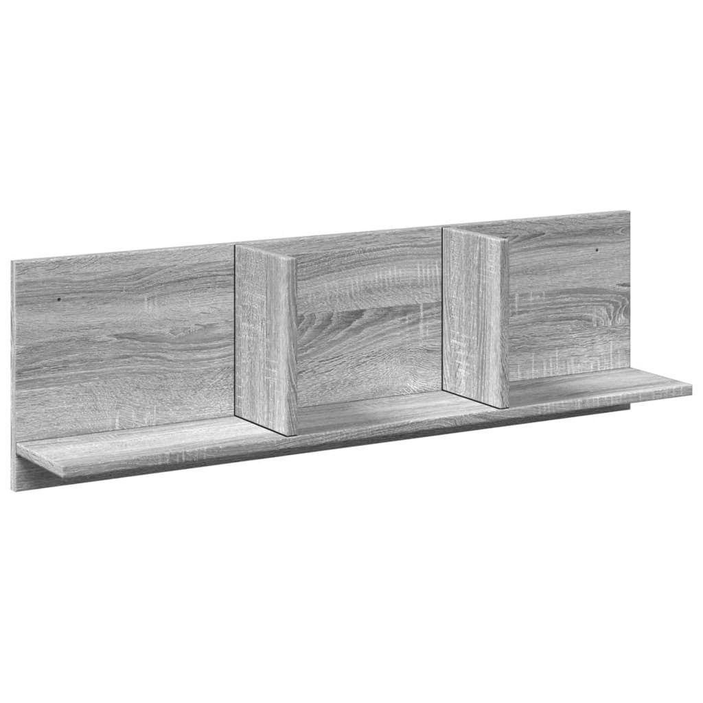 Mueble de almacenaje | Mueble de pared madera ingeniería gris Sonoma ...