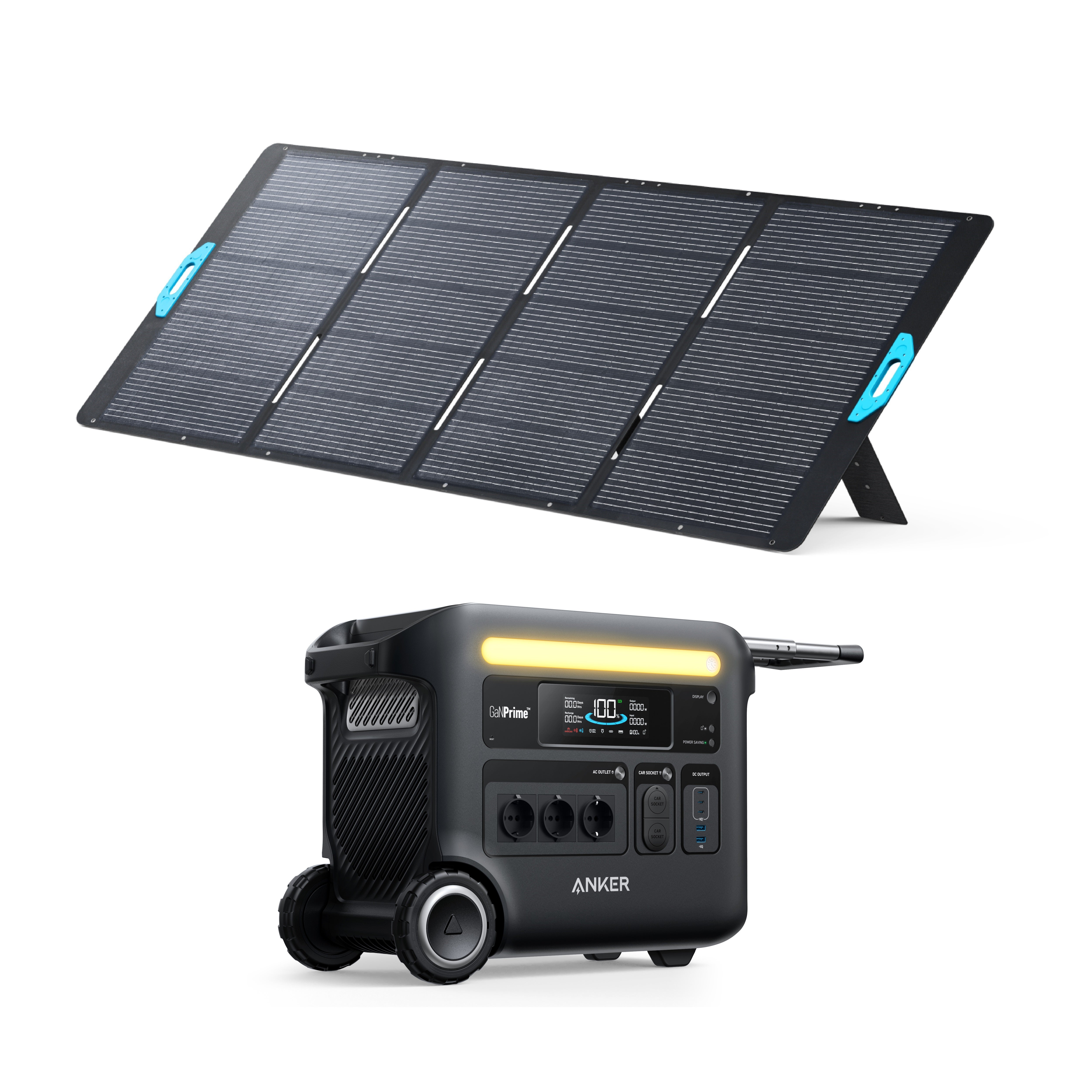 Kit Anker SOLIX F2600 con Pannello Solare 400W - 2560Wh, Generatore ...