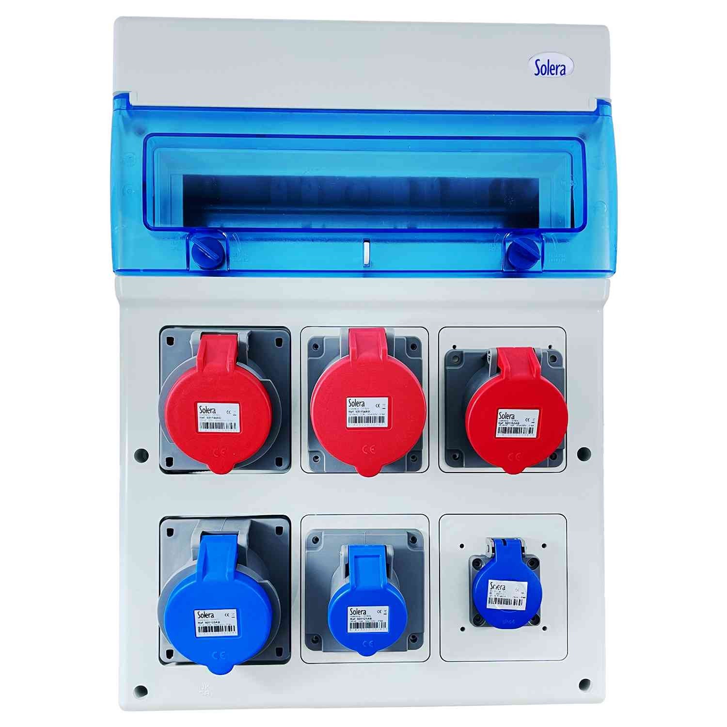 1316v6 Coffret étanche Ip65 Pour 6 Prises électriques à Composer - 16 ...