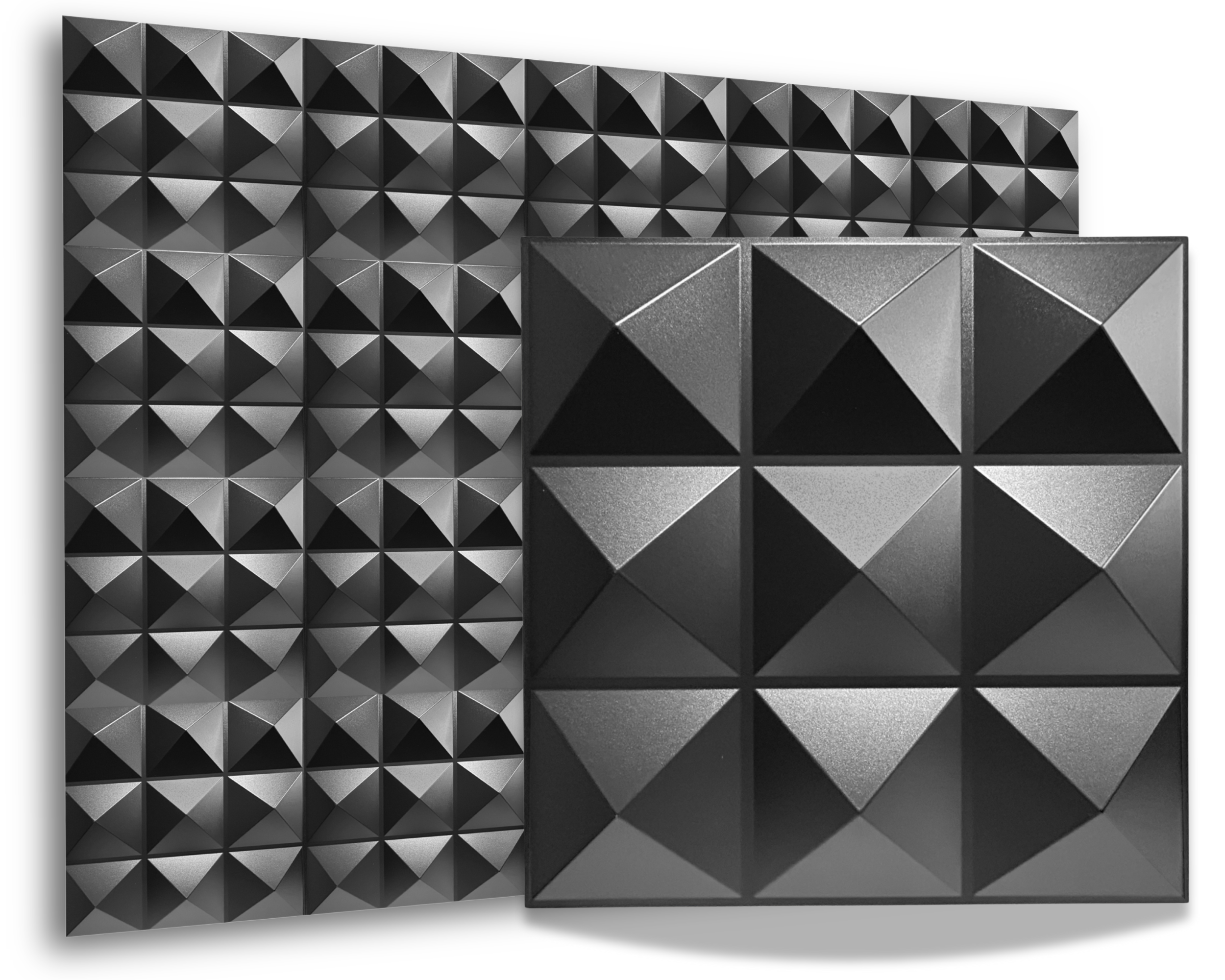 12 Paneles 3D de PVC – 3 m² – Efecto Pyramid – Revestimiento Decorativo ...