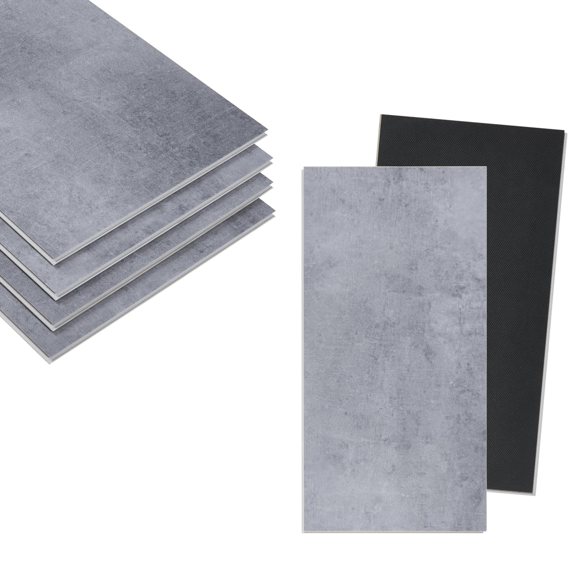 Suelo Laminado Aldire SPC 80 lamas 14,884 m² Efecto hormigón [neu.holz ...