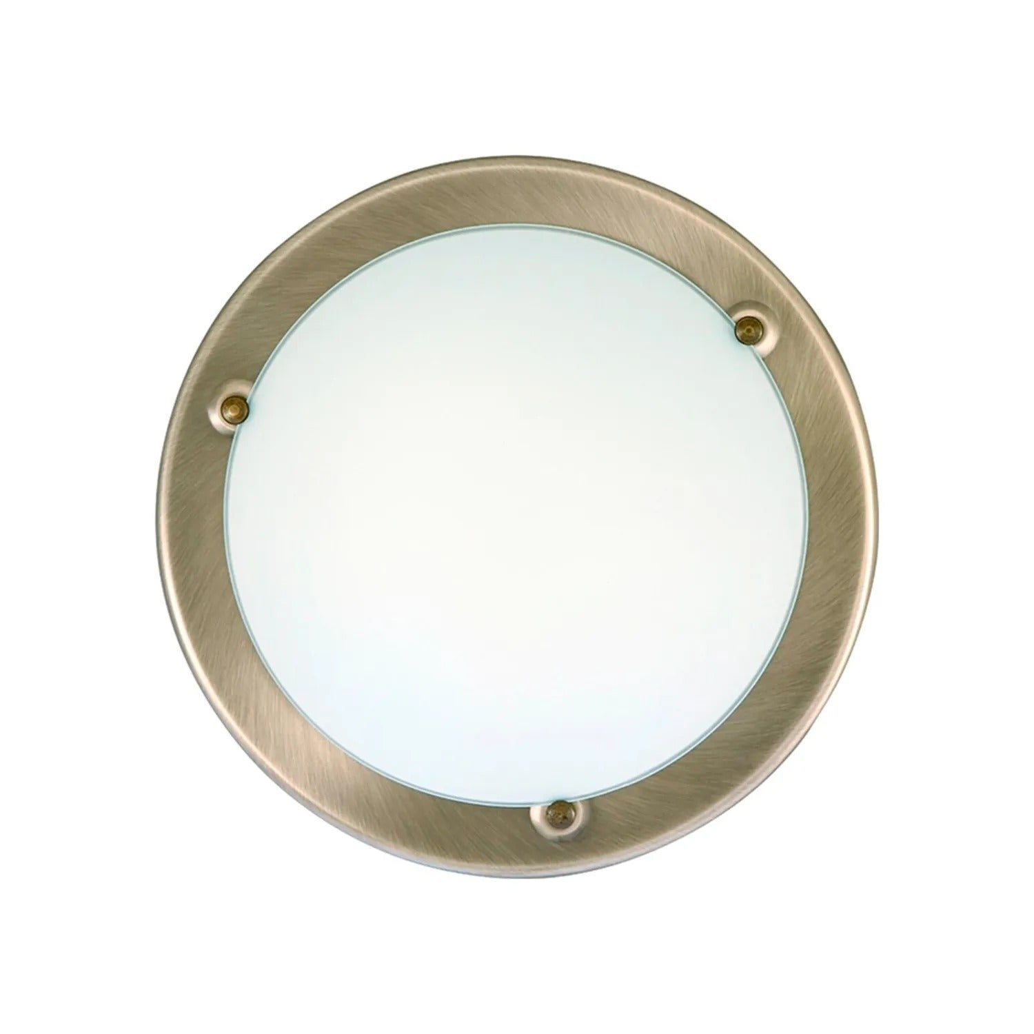 Aplique Plafón E27 Cristal Bronce Metal IP20 UFO | Leroy Merlin